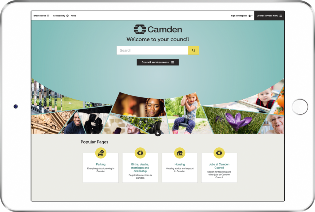 A better digital experience for residents in Camden - Placecube Limited